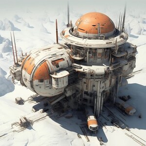 Alien Planet Colonies, 10 Images 4096x4096, Clipart, Instant Digital ...