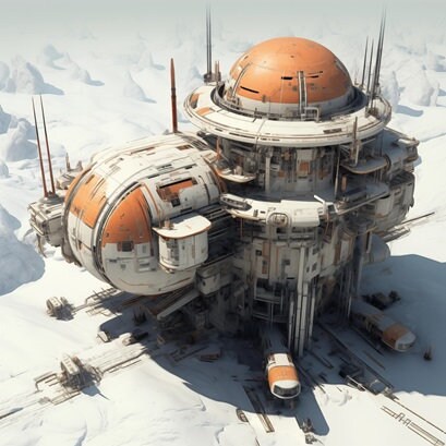 Alien Planet Colonies, 10 Images 4096x4096, Clipart, Instant Digital ...