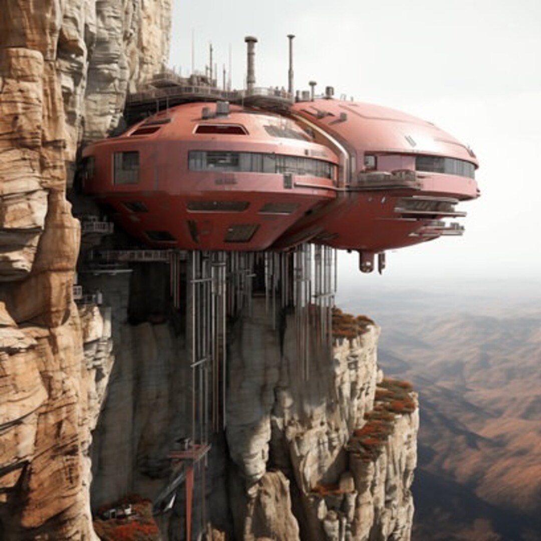 Alien Planet Colonies, 10 Images 4096x4096, Clipart, Instant Digital ...