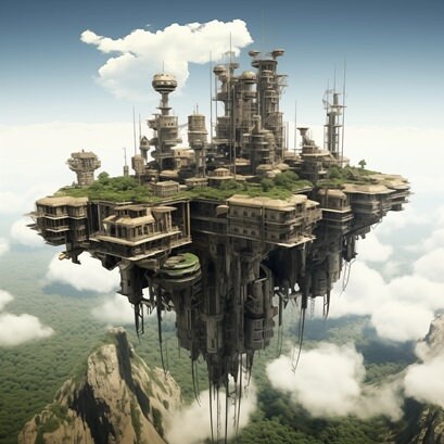 Alien Planet Colonies, 10 Images 4096x4096, Clipart, Instant Digital ...