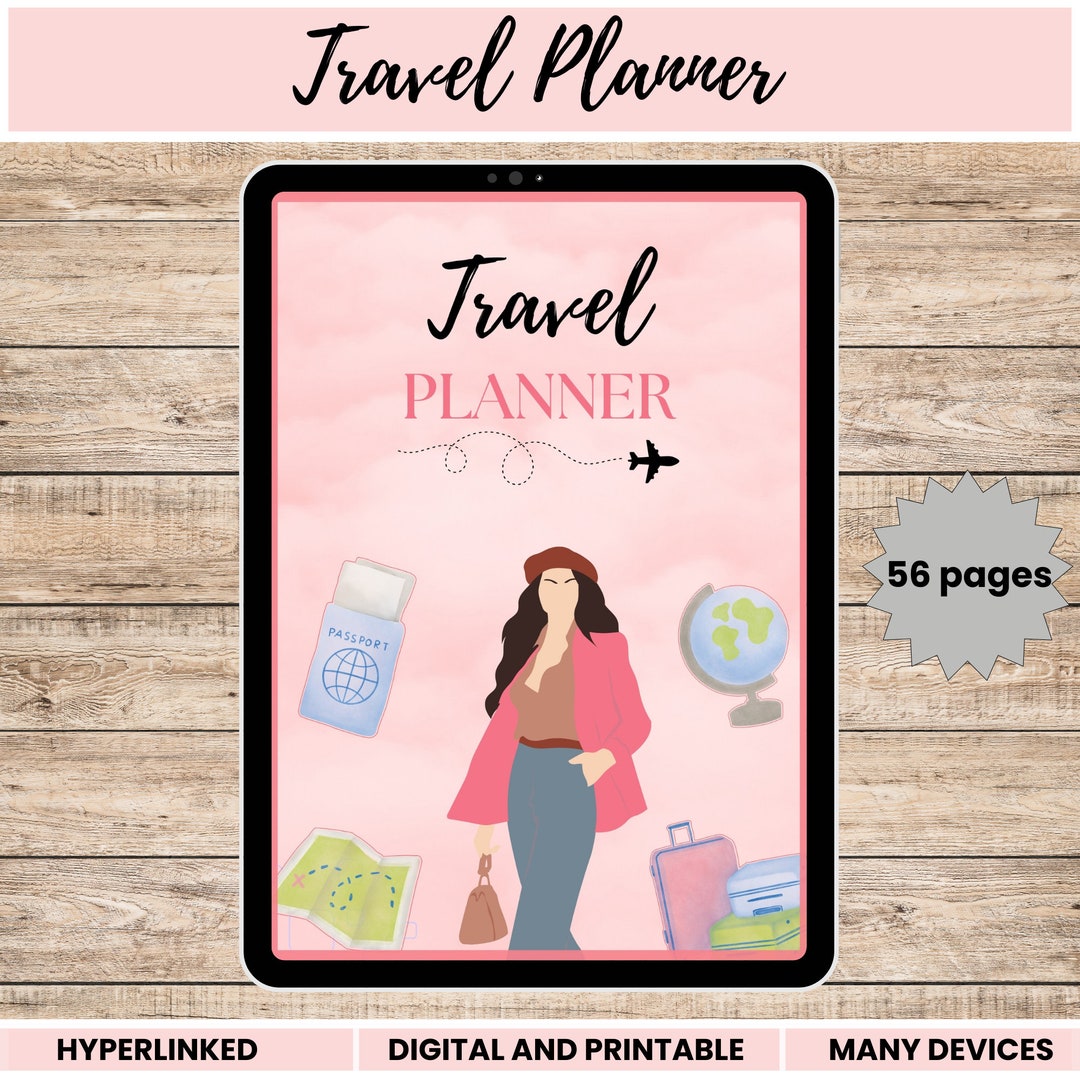 Travel Planner Digital, Travel Journal Printable, Vacation Planner ...
