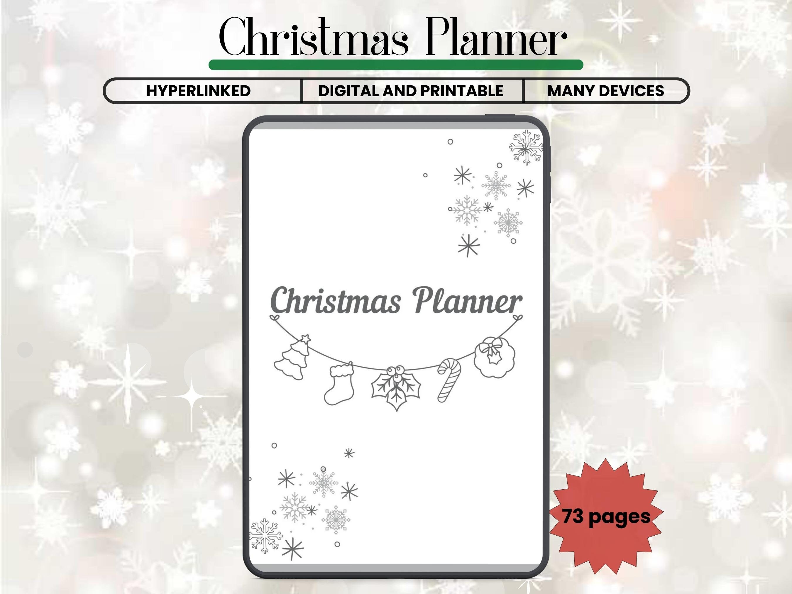 Digital Christmas Planner, Printable Christmas Planner, Holidays ...