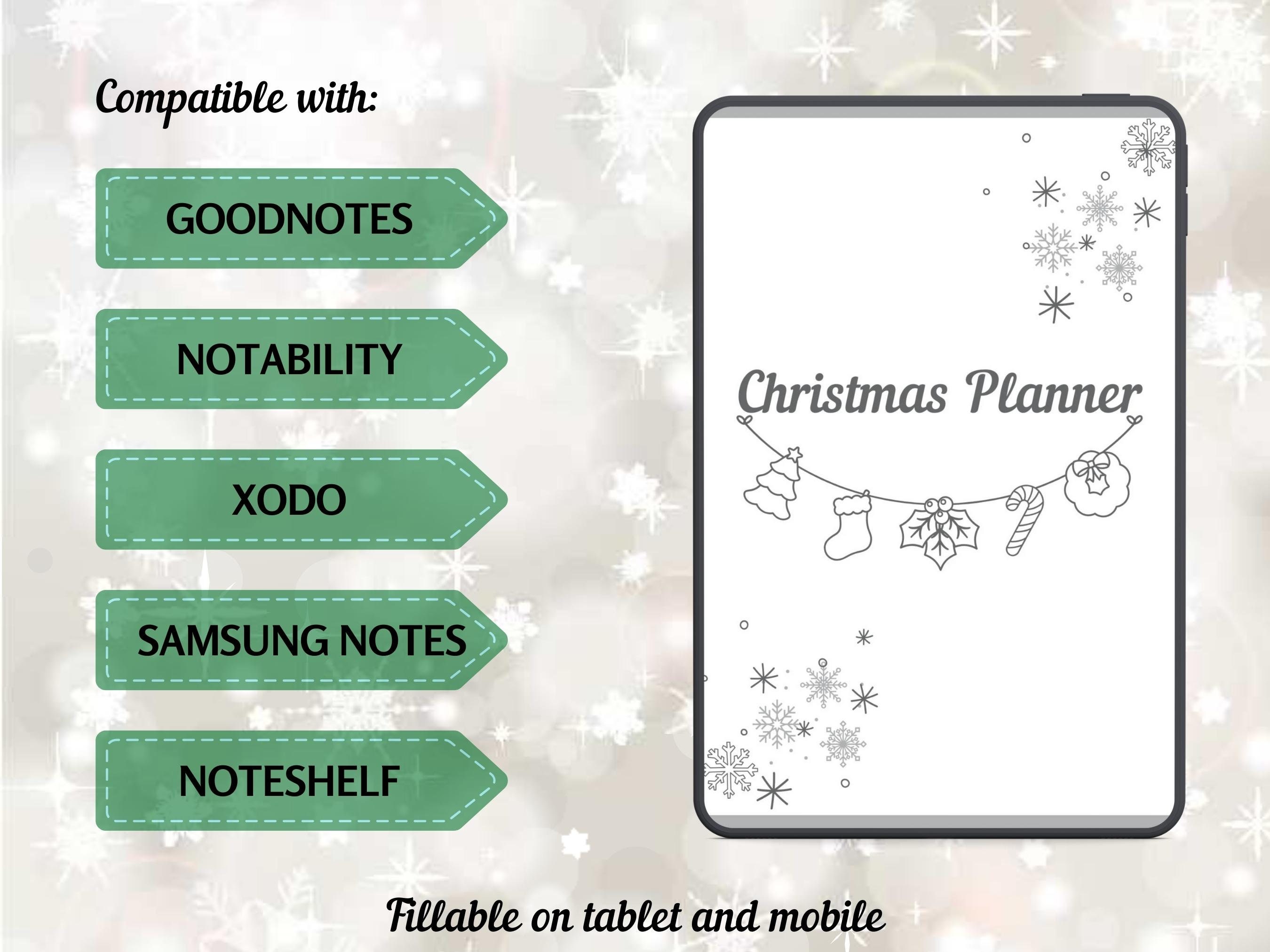 Digital Christmas Planner, Printable Christmas Planner, Holidays ...