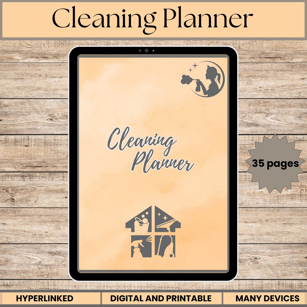 Editable Cleaning Planner: Printable Checklist, ADHD Friendly (digital ...