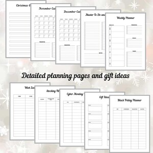 Digital Christmas Planner, Printable Christmas Planner, Holidays ...