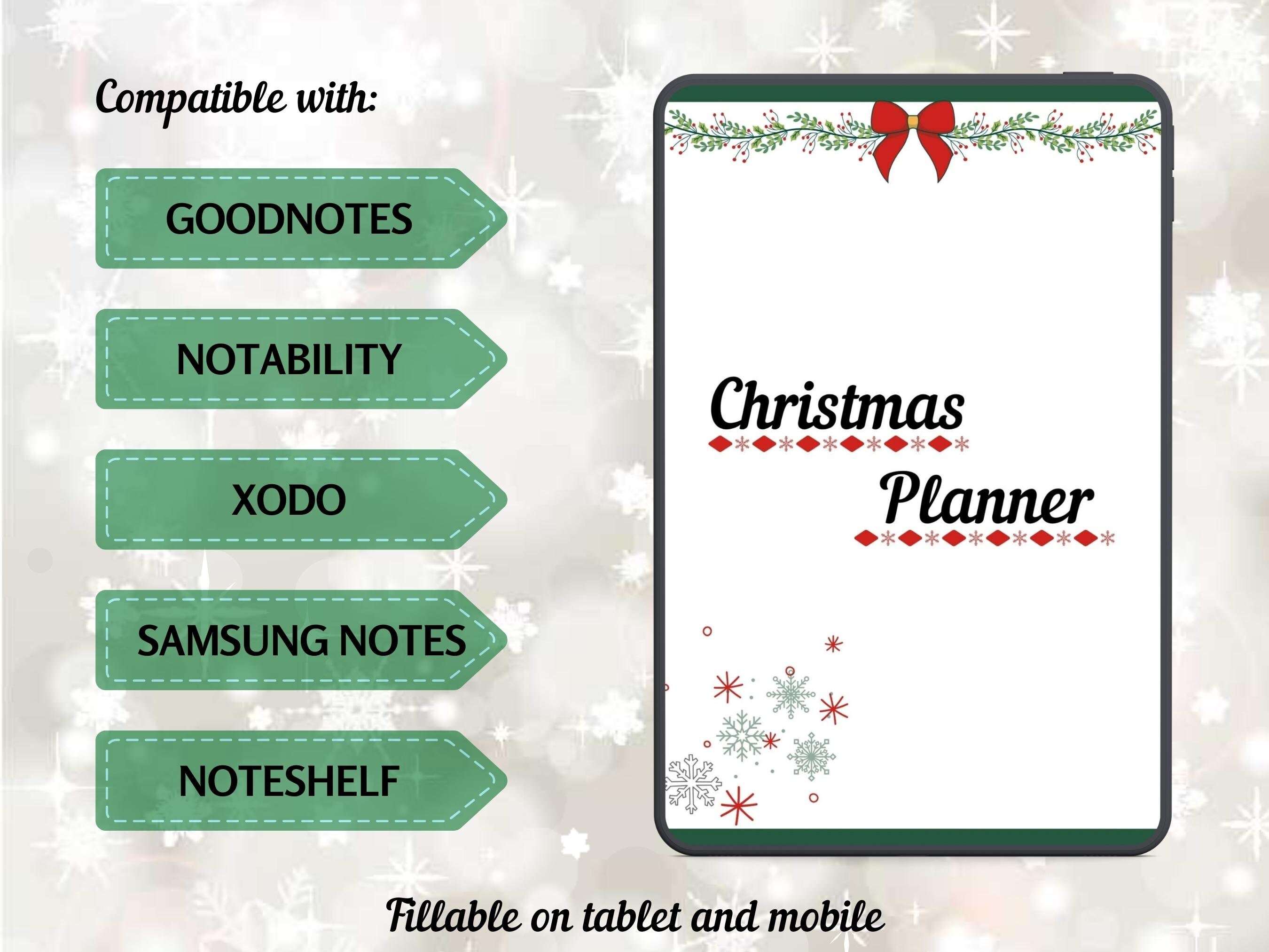 Digital Christmas Planner: Printable Holiday Planning (PDF) - Etsy