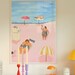 Quirky Summer Beach Art Print Fun, Whimsical Beach Decor Colorful ...