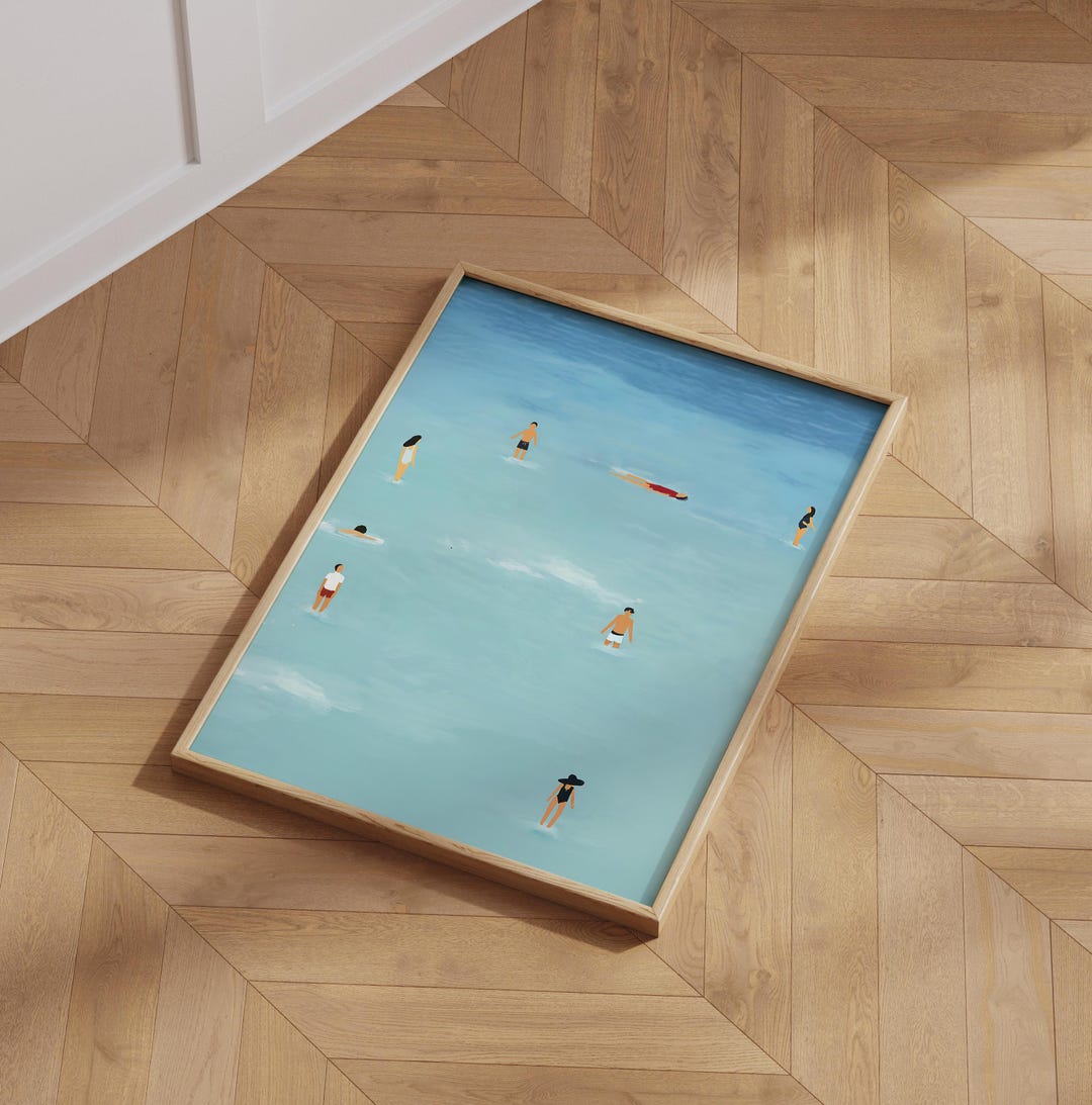 Retro Swimming Wall Art , Swimming Pool Wall Art, Downloadable Print ...