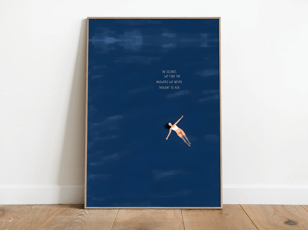 Retro Swimming Art Swimming Pool Print Tiny Figures Print - Etsy Australia