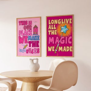 Long Live Print, Speak Now Poster, Magic We Made Poster Pink Wall Art ...
