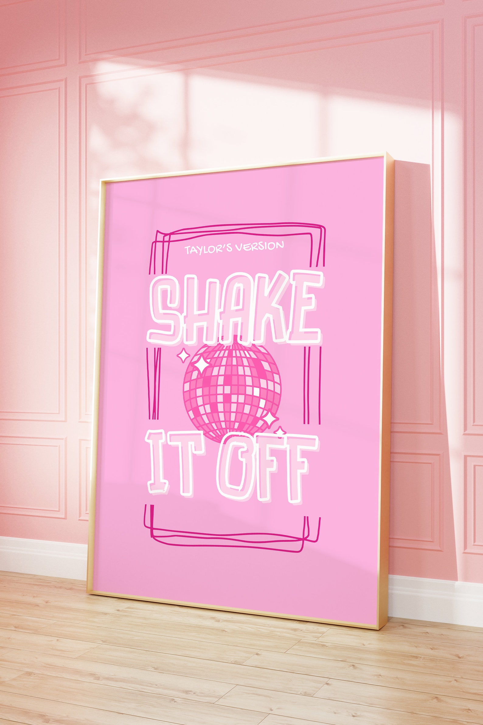 Shake It Poster, Shake It Poster, Pink Shake It Gift, Taylor Gift, Gift ...