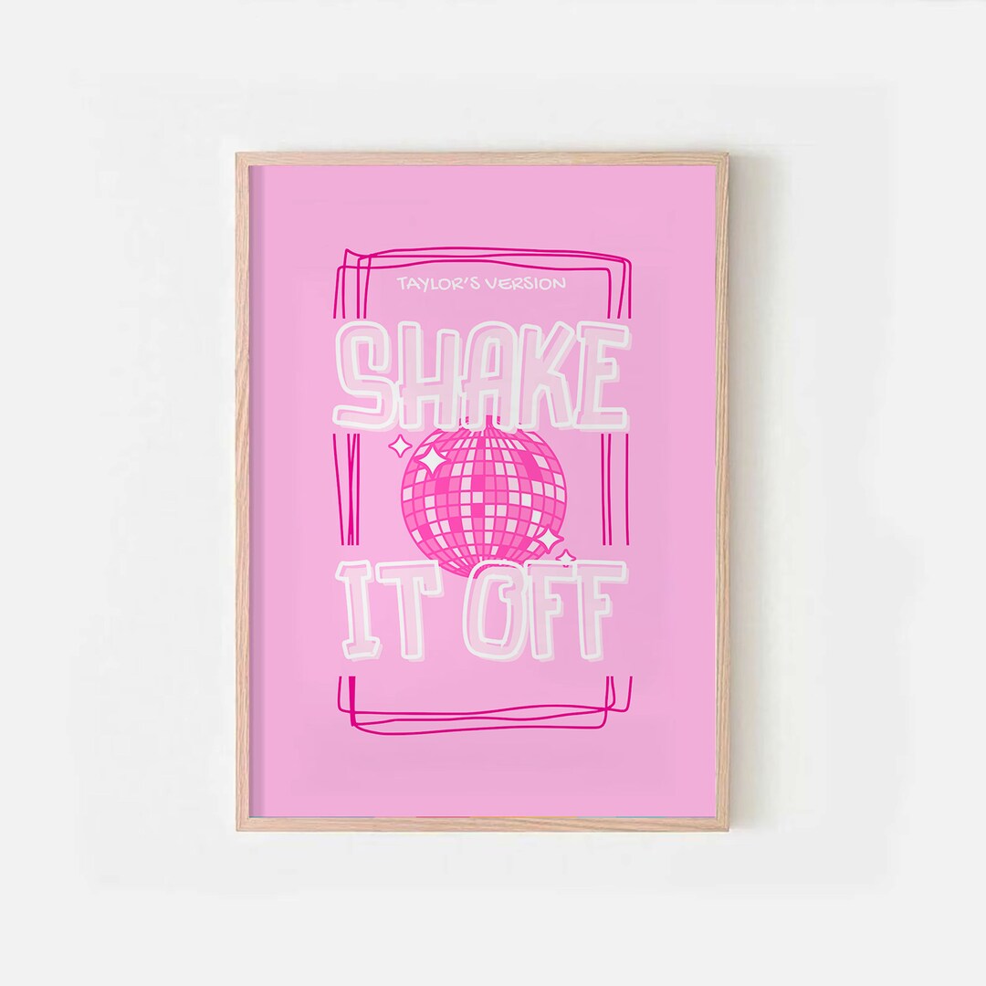 Shake It Poster, Shake It Poster, Pink Shake It Gift, Taylor Gift, Gift ...