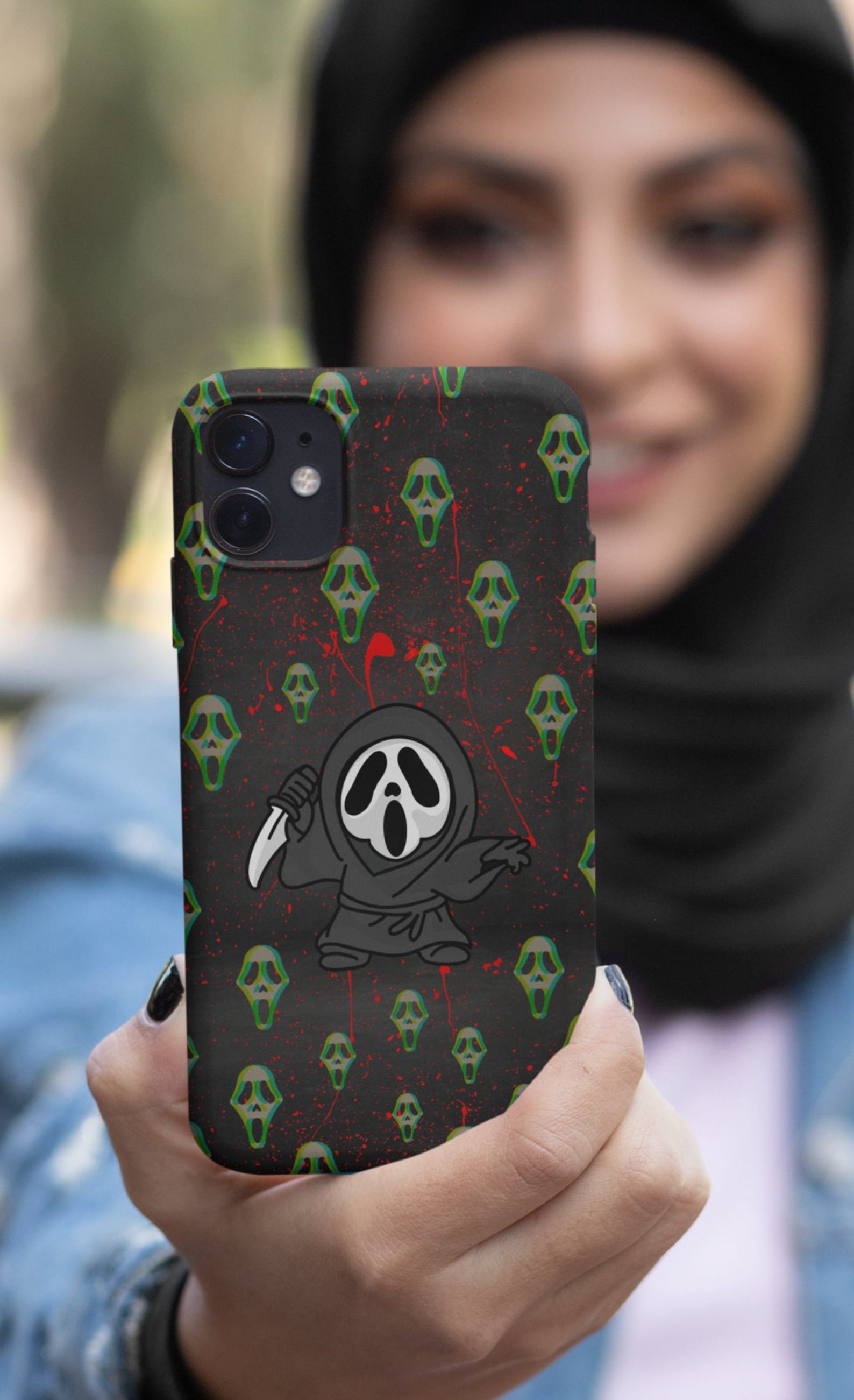 Ghostface Horror Scream Blood Stain Phone Case Cover Fit for iPhone 14 ...
