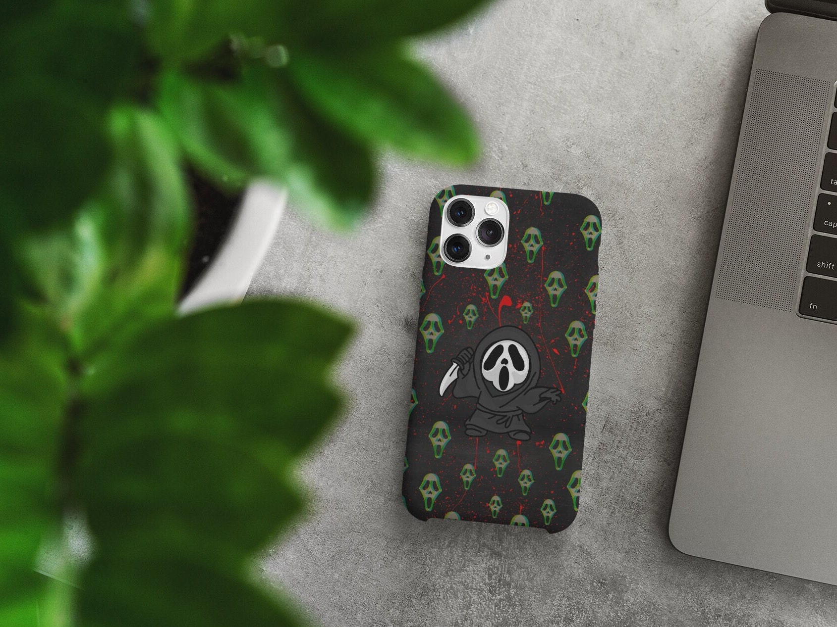 Ghostface Horror Scream Blood Stain Phone Case Cover Fit for iPhone 14 ...