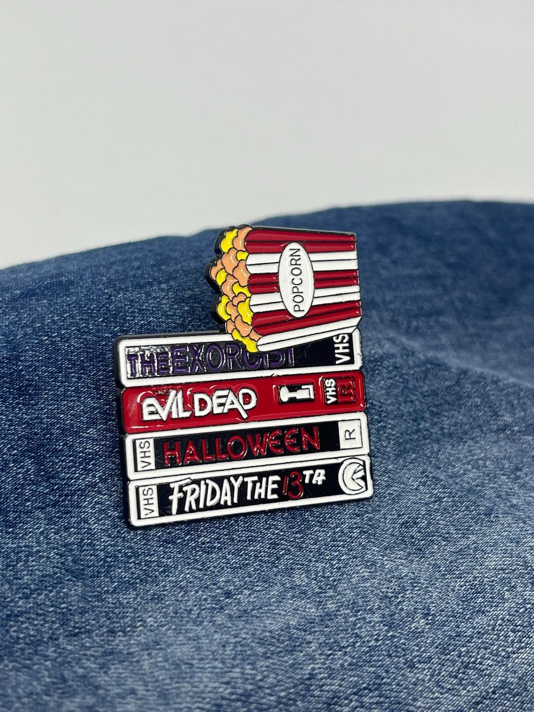 Horror Movie VHS Enamel Pin: 80s Cult Film Brooch - Etsy