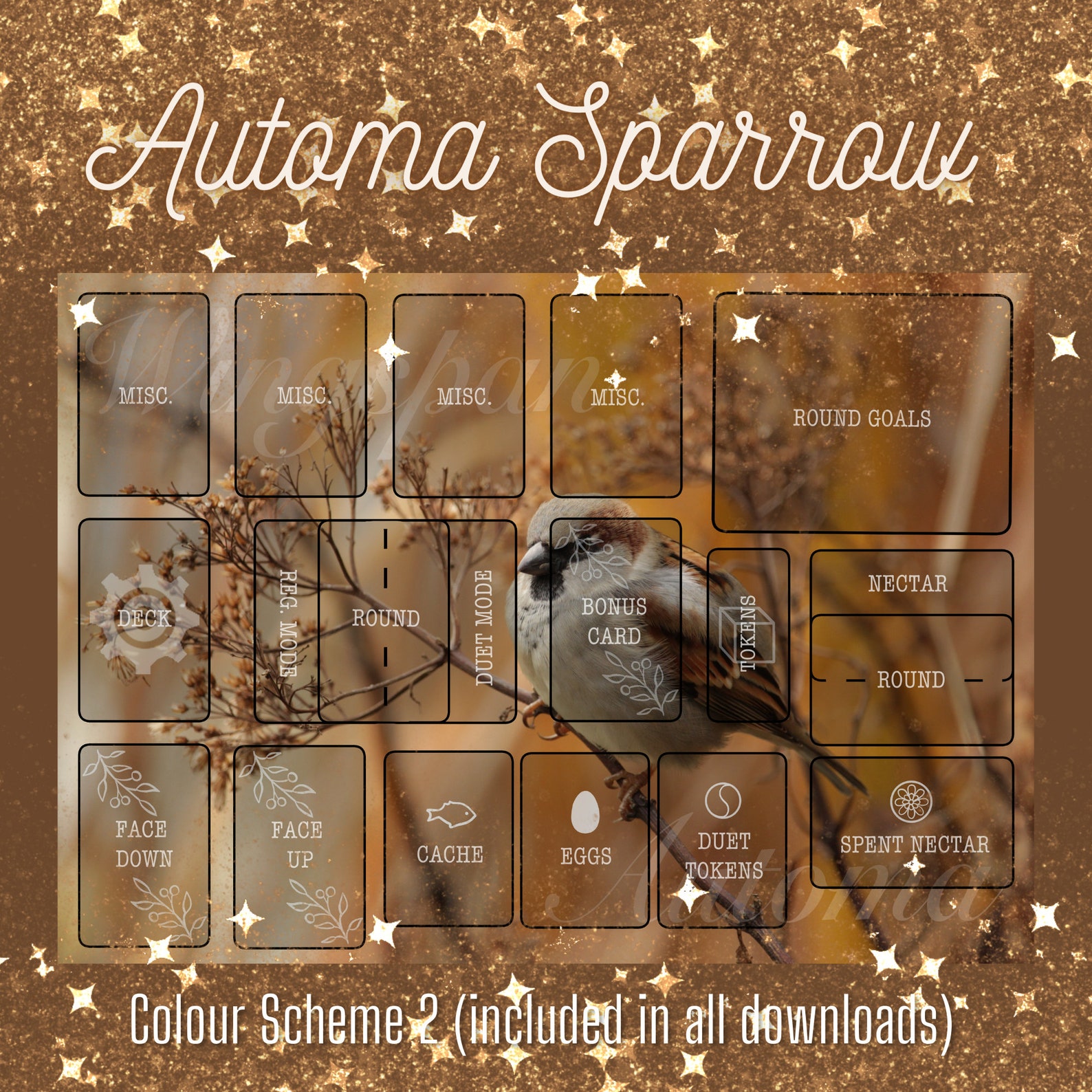 Wingspan Automa Printable Player Dashboard Mat A3 Digital - Etsy