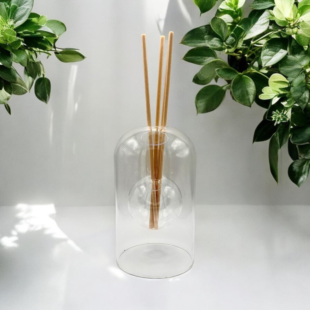 Elegant Clear Glass Reed Diffuser – Aromatherapy Home Fragrance - Etsy