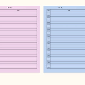 Hourly Printable Program Planner in A4, Letter Size, B5 and A5 Sizes ...
