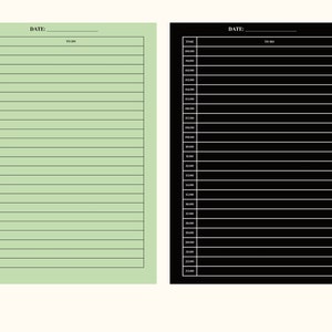 Hourly Printable Program Planner in A4, Letter Size, B5 and A5 Sizes ...