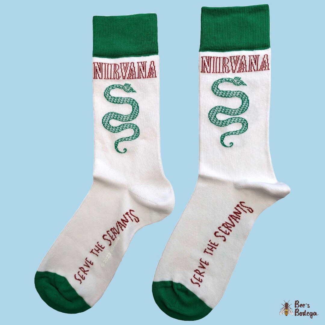 Nirvana: 'serve the Servants’ Socks *official Merchandise!* - Etsy