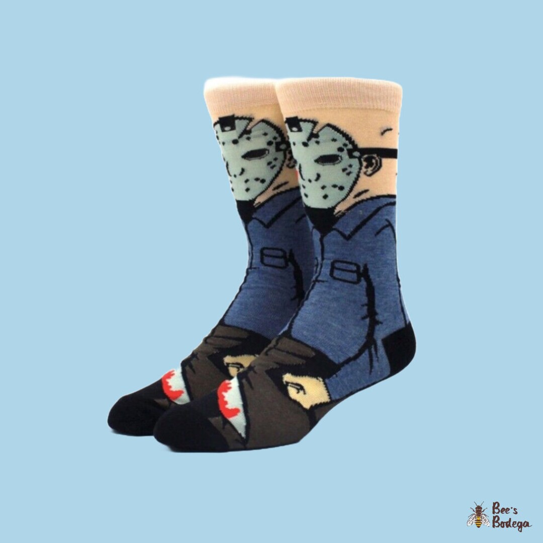 Friday the 13th: 'jason Voorhees' Socks - Etsy