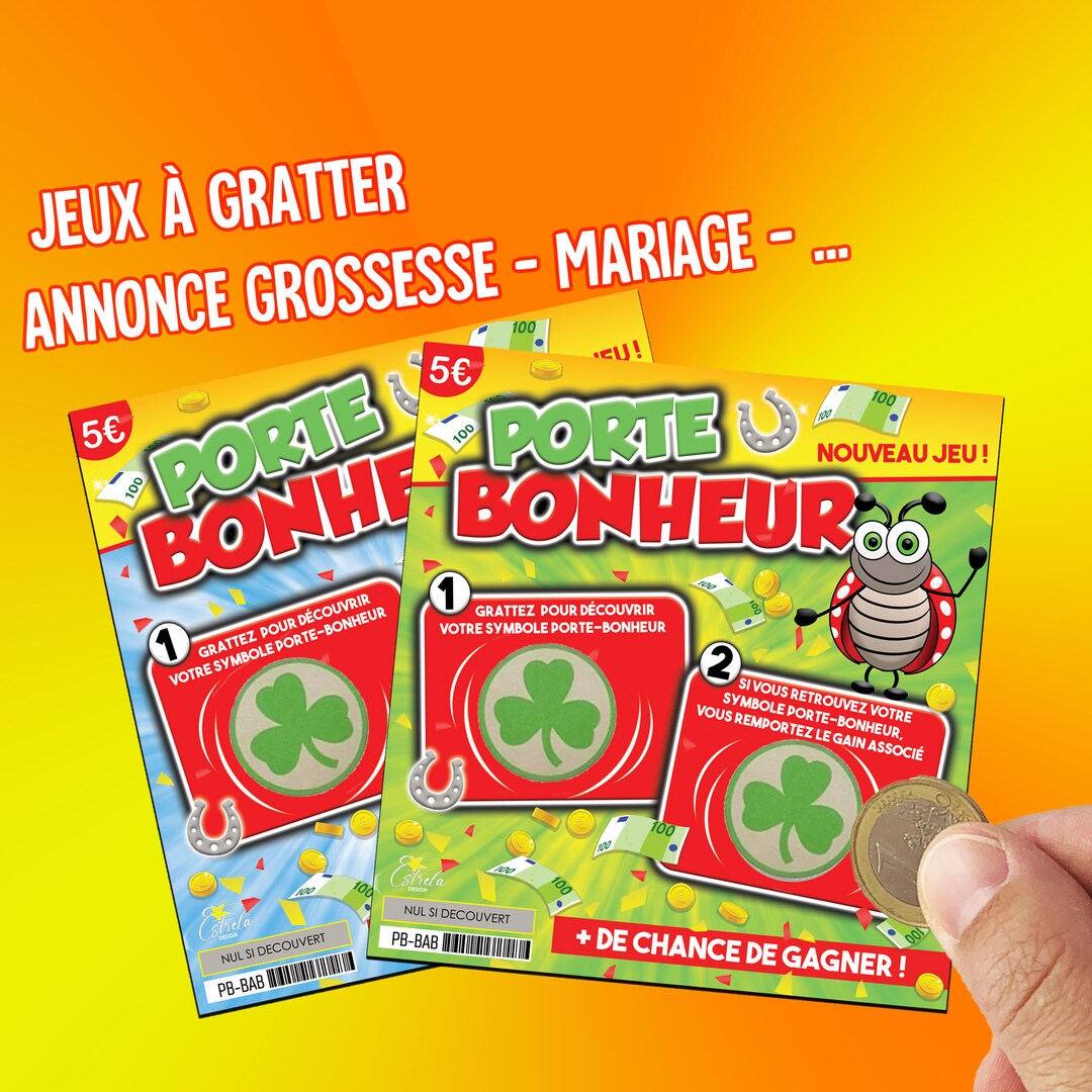 Scratch Ticket Announcement Pregnancy Wedding Fake Scratch Card Game - Etsy