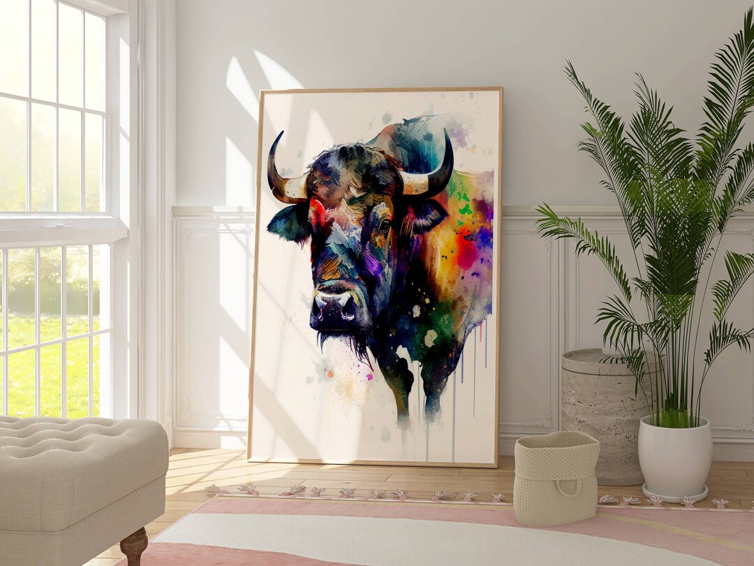 Water Buffalo Printable Art Print Download Poster Wild Life Gift ...