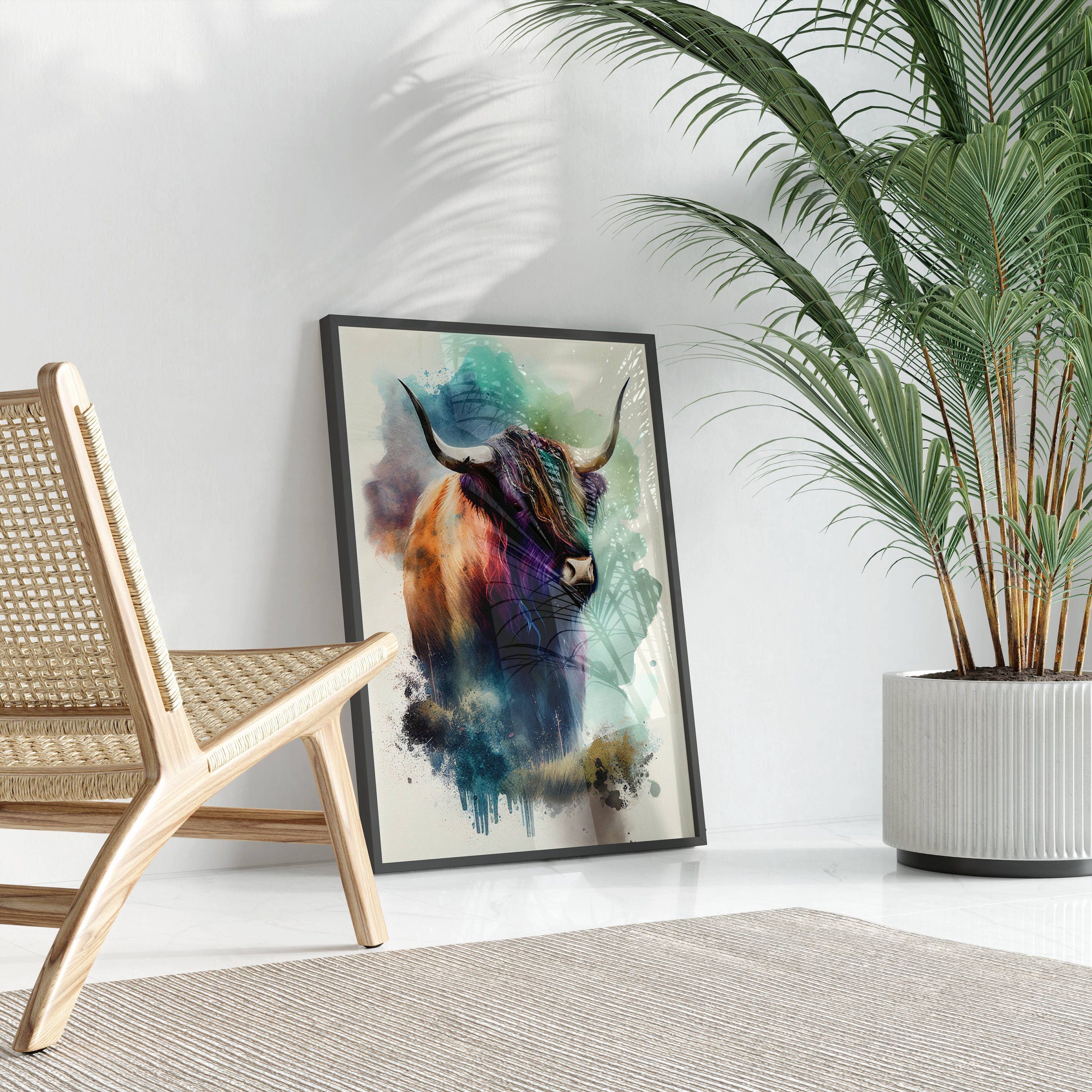 Yak Printable Art Print Download Poster Wild Life Gift Animals Wall Art ...