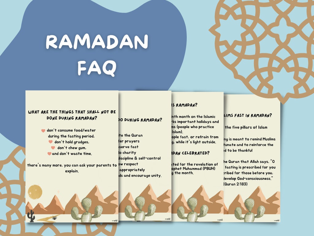 Printable Digital Ramadan Planner for Kids - Etsy
