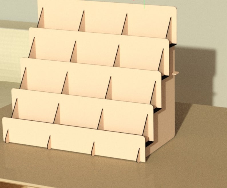 Laser Cut MDF Display Stand for Cards & Brochures | Compact Holder up ...