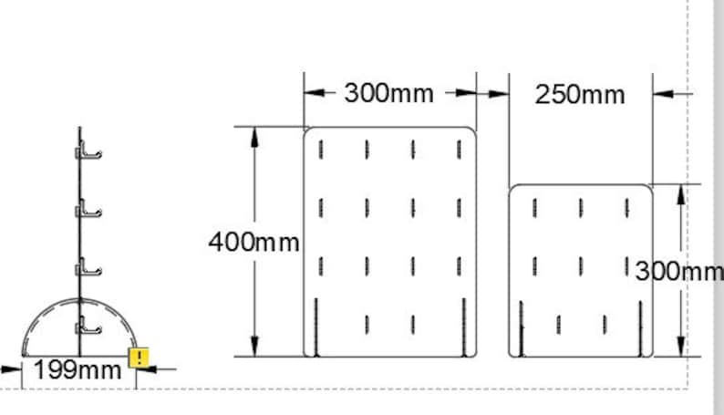 Keychain Display | Hook Display Board | Keyring Stand | Keyring Display ...
