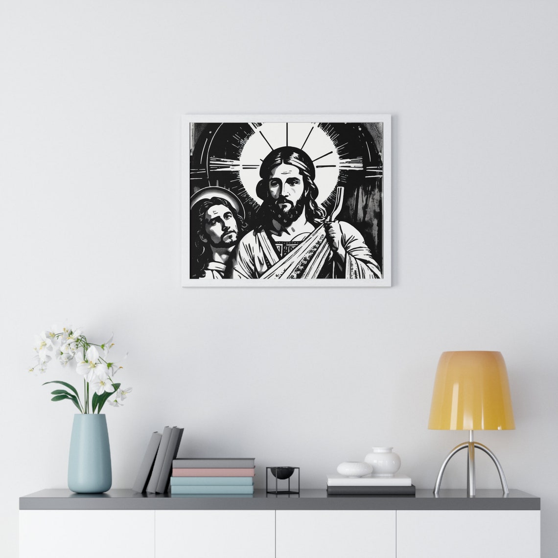 Jesus Christ Framed Horizontal Poster - Etsy