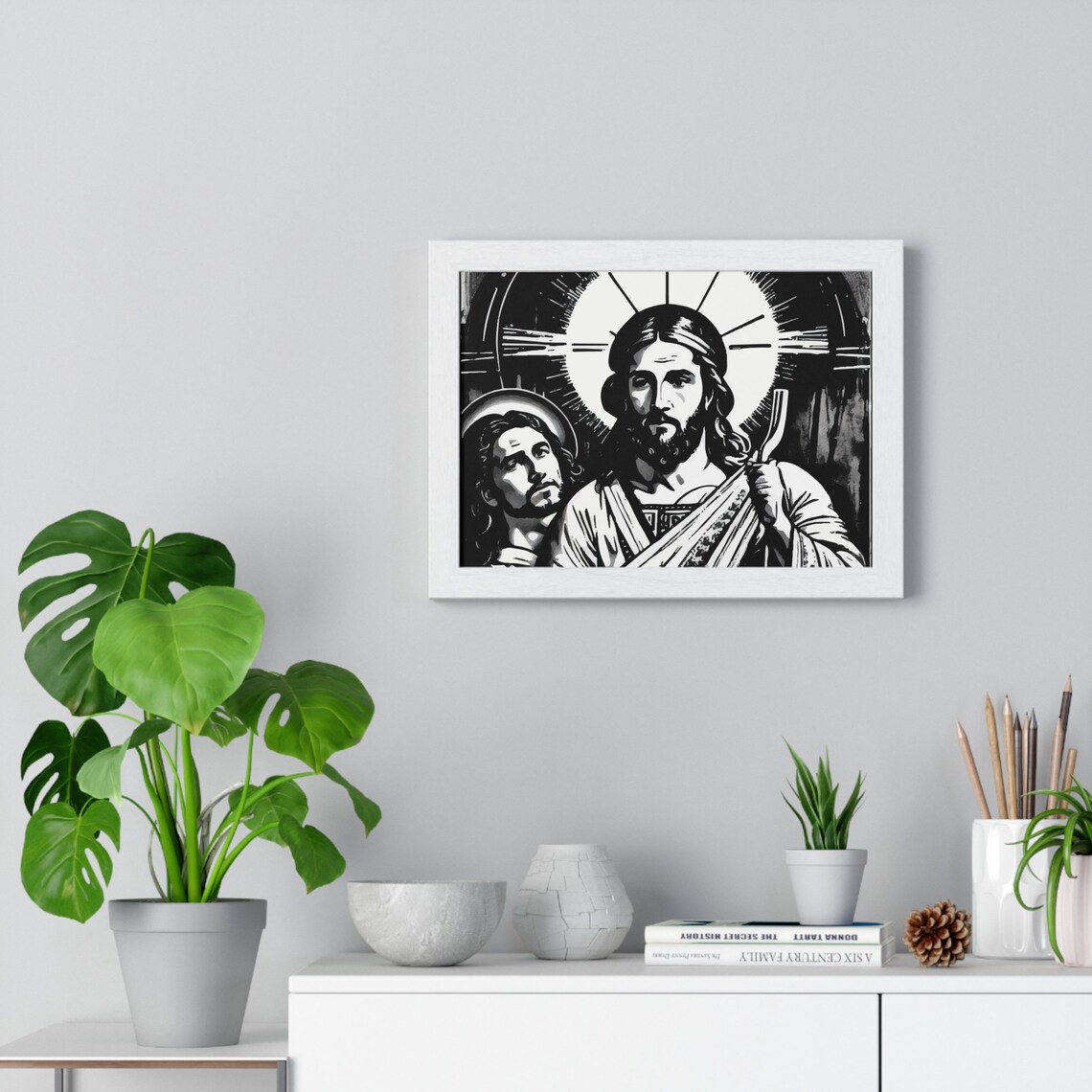 Jesus Christ Framed Horizontal Poster - Etsy