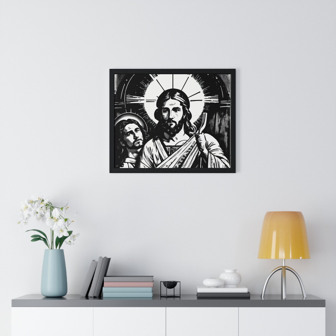 Jesus Christ Framed Horizontal Poster - Etsy