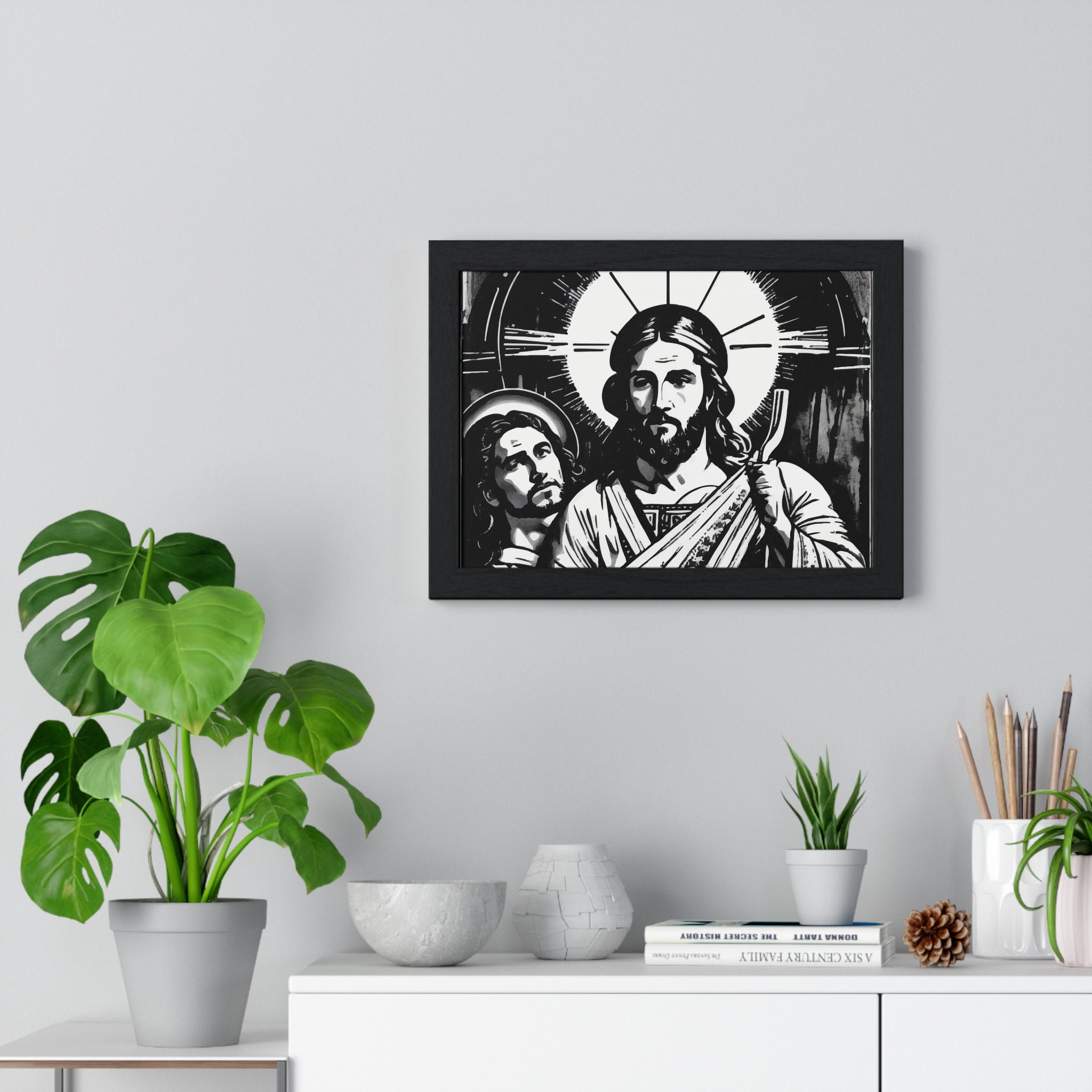 Jesus Christ Framed Horizontal Poster - Etsy