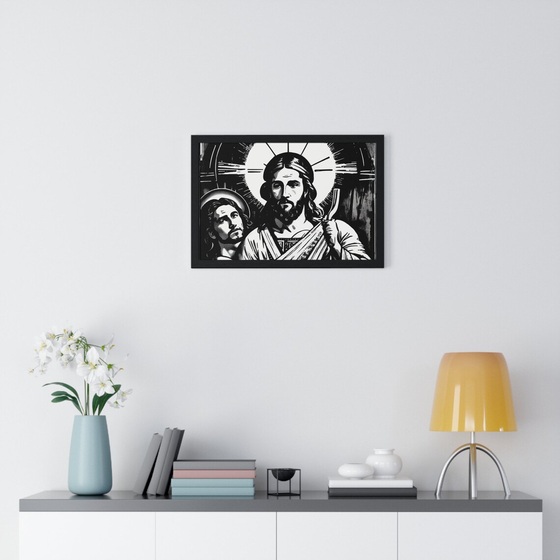 Jesus Christ Framed Horizontal Poster - Etsy