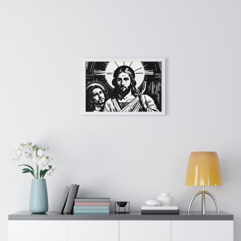 Jesus Christ Framed Horizontal Poster - Etsy