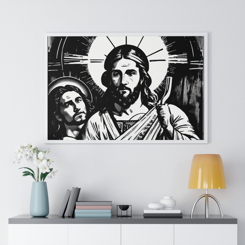 Jesus Christ Framed Horizontal Poster - Etsy