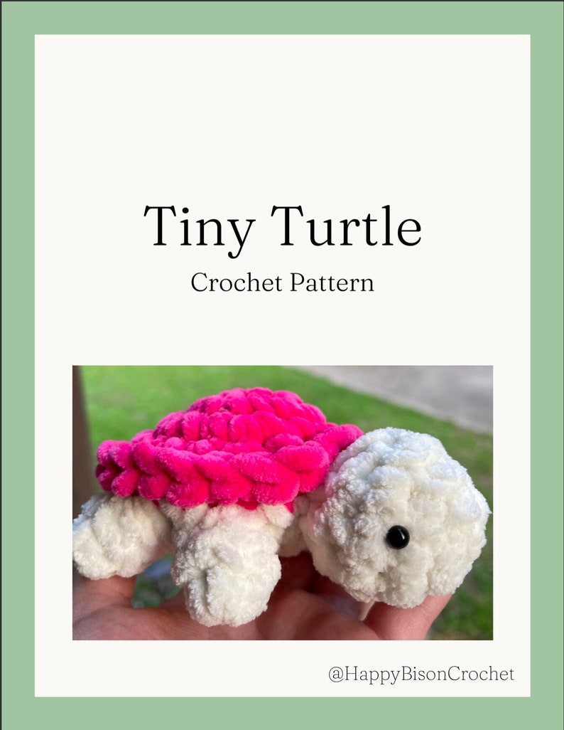 Tiny Turtle Crochet Pattern - Etsy