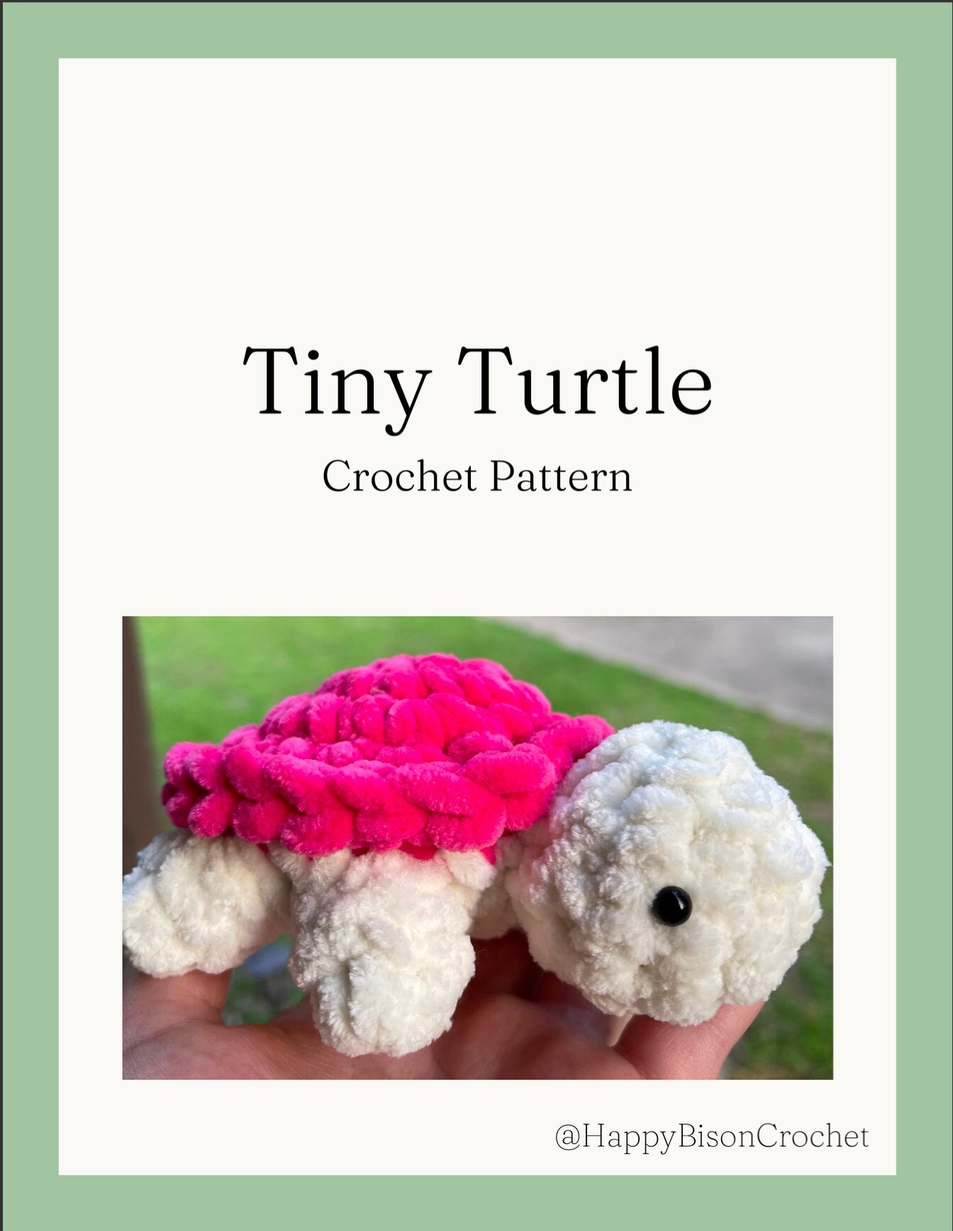 Tiny Turtle Crochet Pattern - Etsy