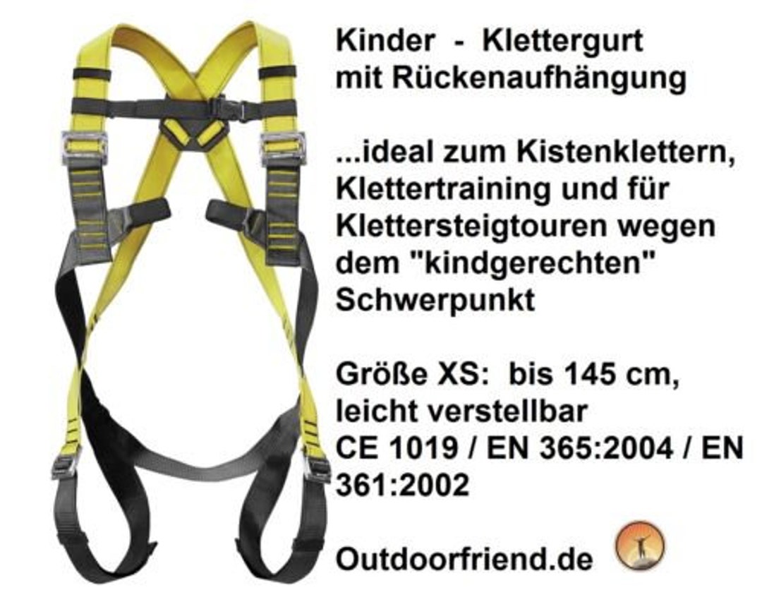Children Combi Harness XS Complete Harness, Crate Climbing, Adventure ...