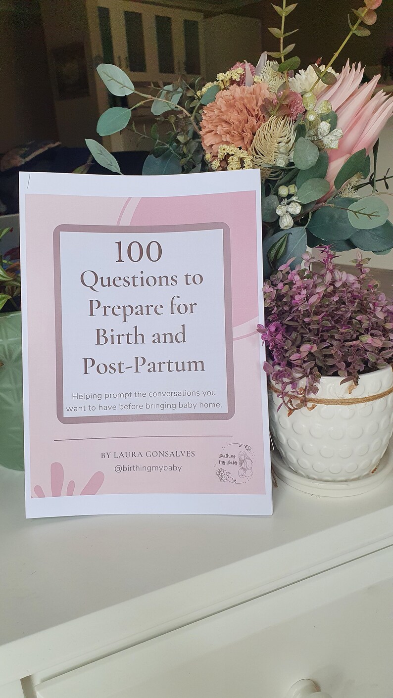 100 Questions to Prepare for Birth and Post-partum - Etsy