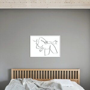 Couple Line Art, Abstract Hugging Drawing, Minimalist Love Print, Man ...