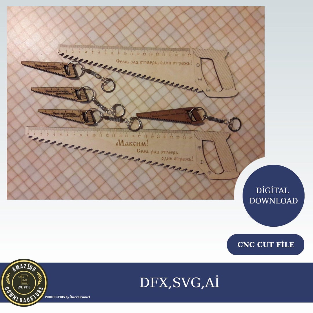 Saw Ruler Laser File Svg Rulers in Inches Centimeters, School Laser Svg ...