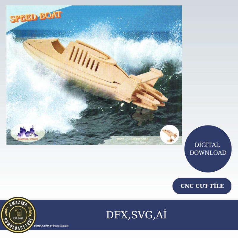 3d Wooden Boat Puzzle - Etsy