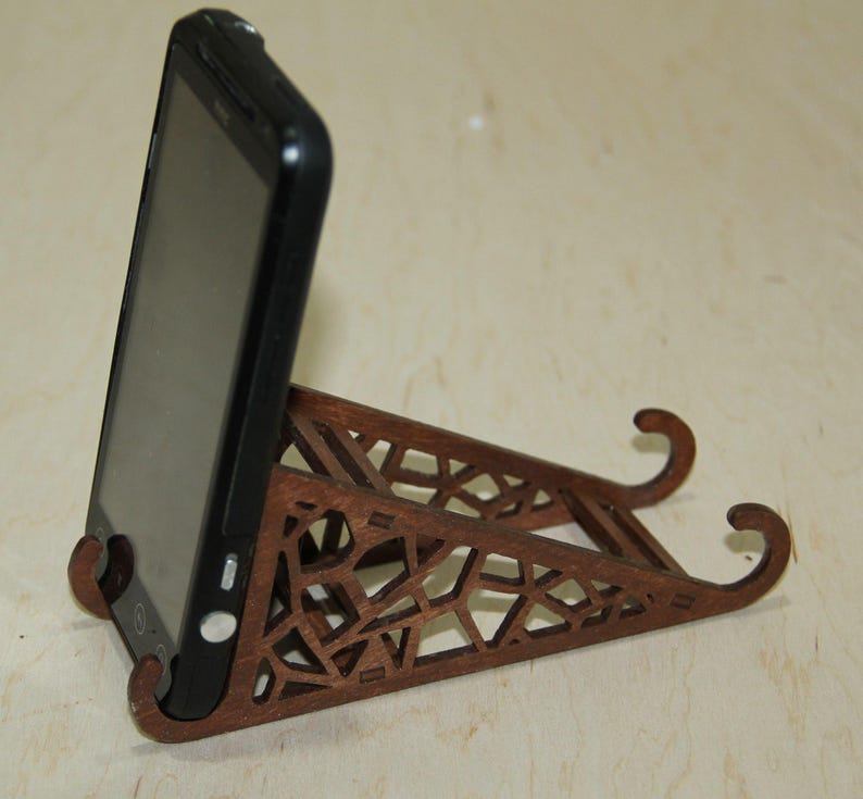 Laser Cut Phone Stand Svg Template Glowforge Phone Stand Svg Cricut ...