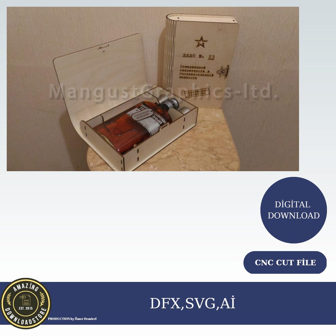 Whiskey Holder Engine V8 II. Digital Product, Files DXF, SVG for Cnc ...