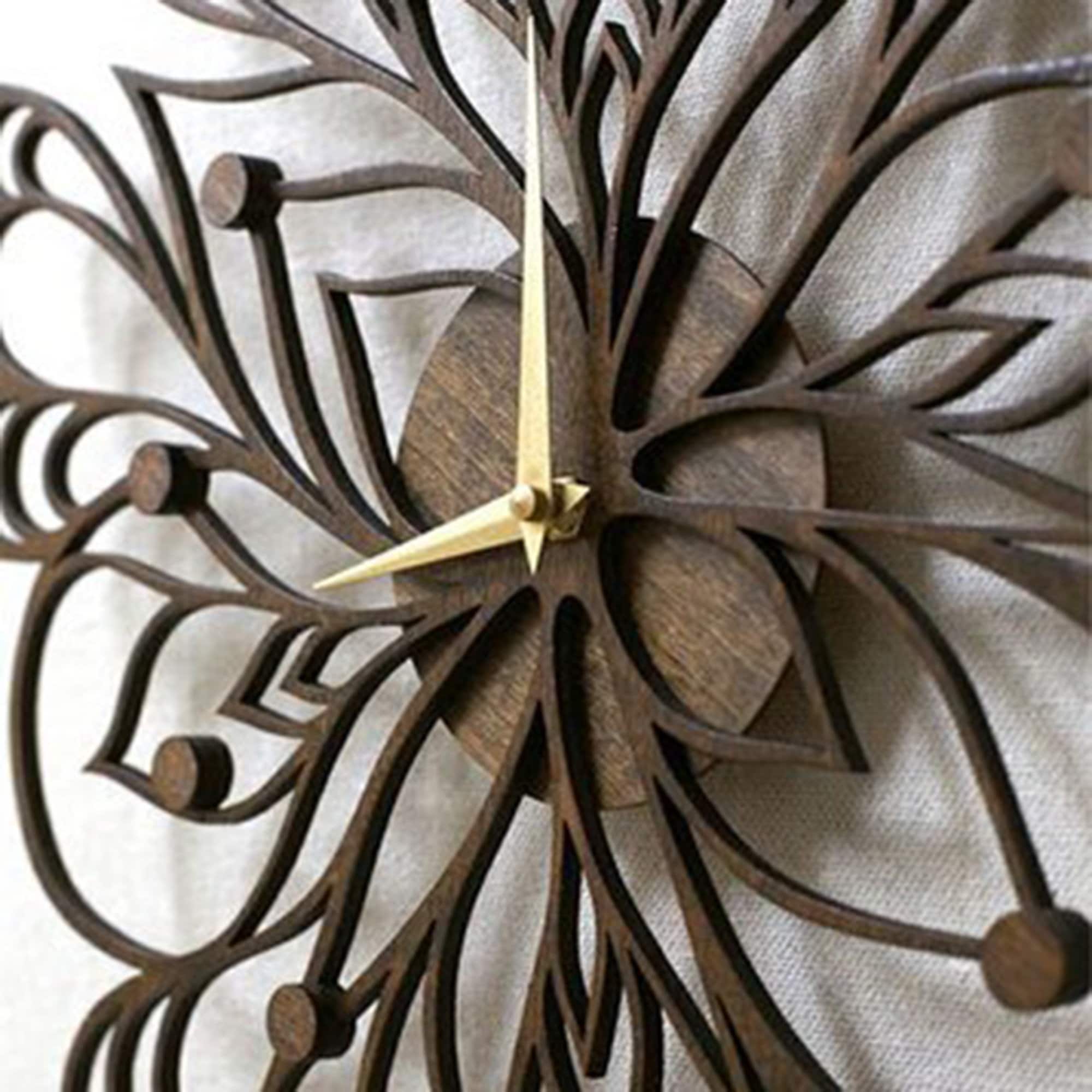 Decorative Wall Clock.laser Cut Files SVG, DXF, CDR, Vector Plans ...