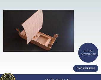 Ancient Ship Skeleton Dxf Svg Cdr Lasercut Ship 3d Puzzle Model Mdf ...