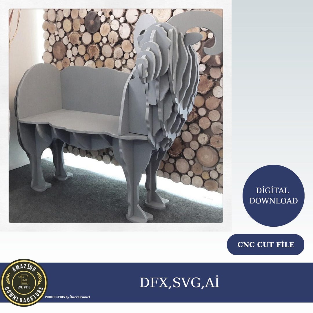 Park Bench Project Dxf File - Etsy